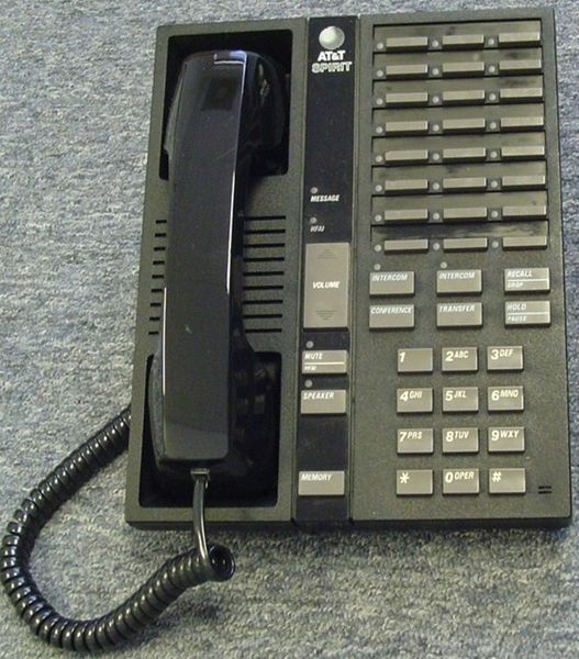 AT&T Spirit 24 Button Phone in Black